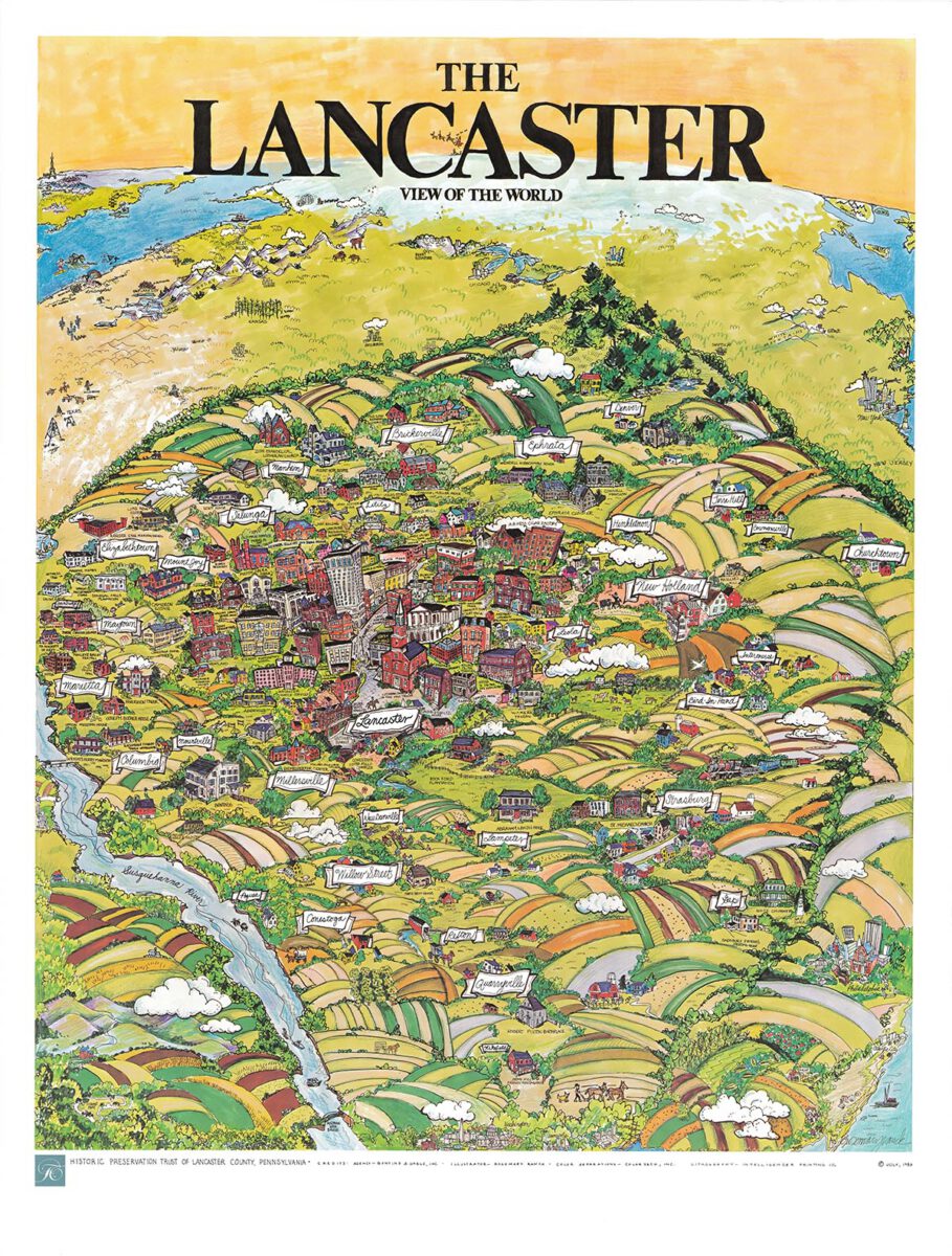 The Lancaster View of the World Poster – Historic Preservation Trust of ...