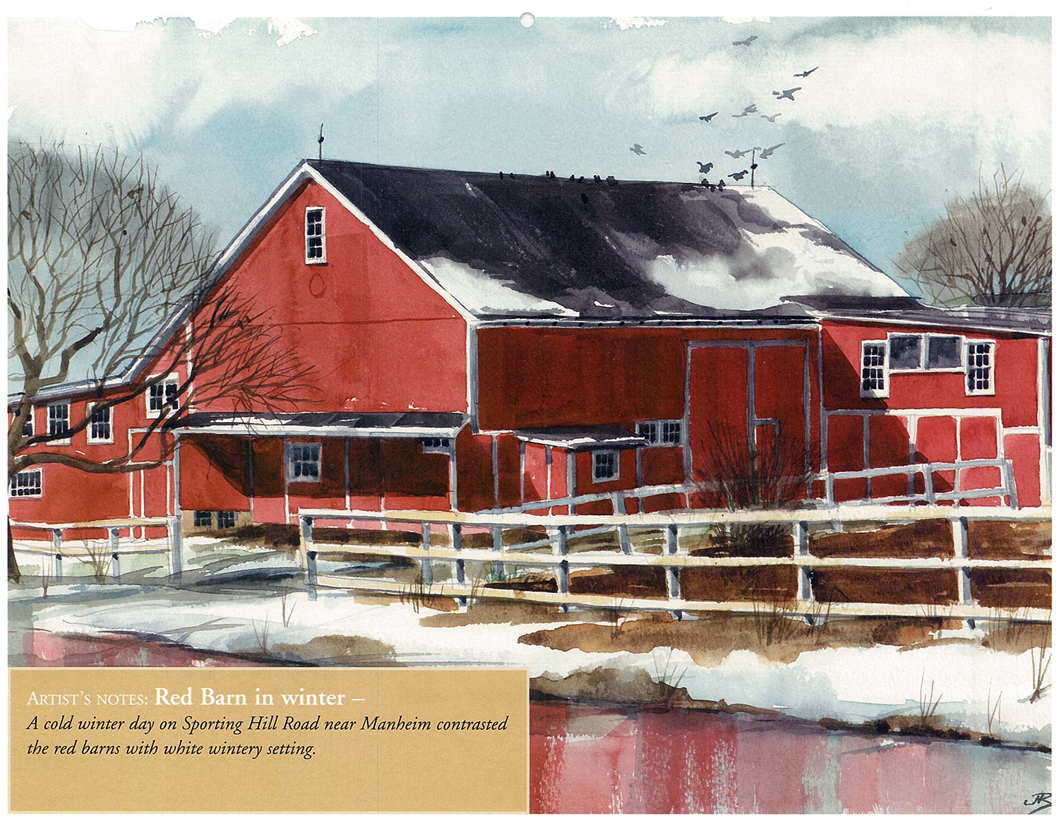 Gone, But Not Forgotten: Red Barn in winter – Historic Preservation ...